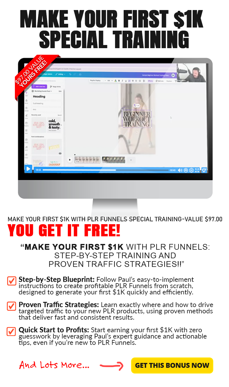 PLR Funnels Deal & Bonus